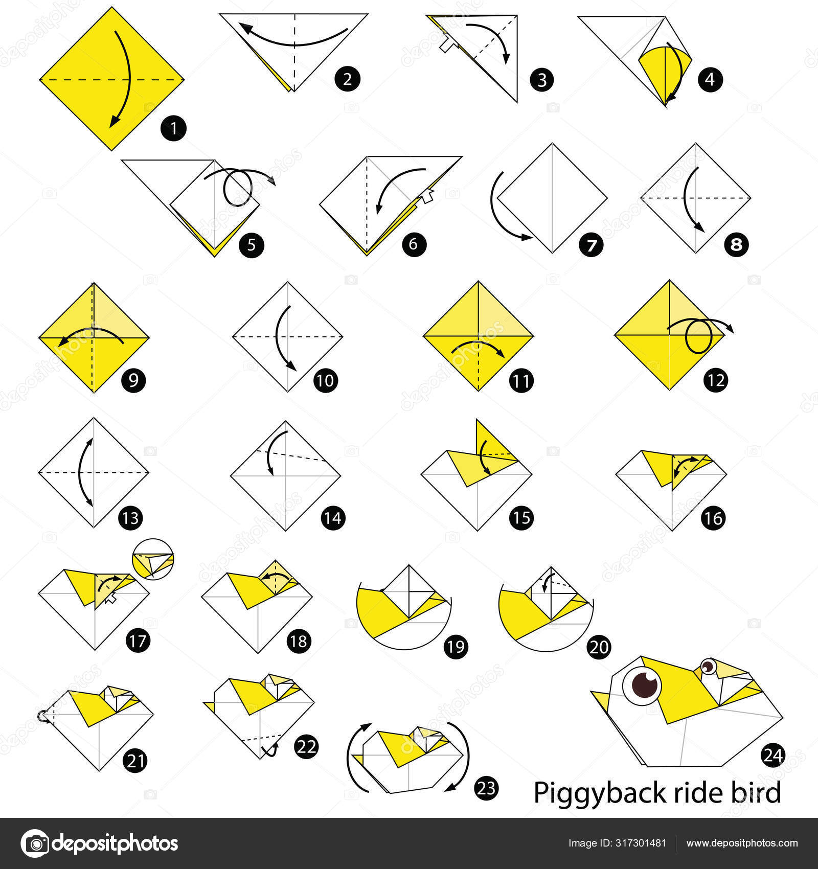 Origami Bird Instructions Step By Step