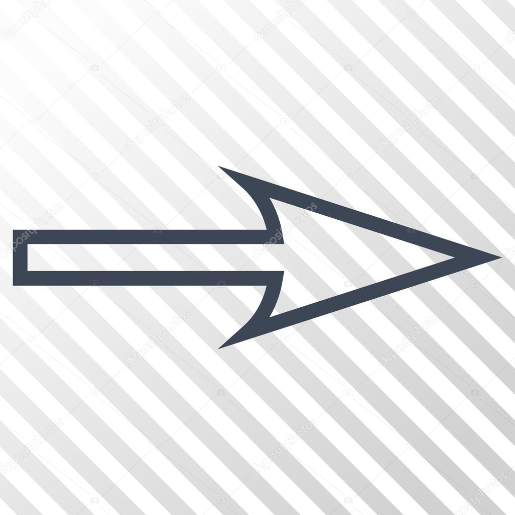 Sharp Arrow Right Vector Icon — Stock Vector © anastasyastocks.gmail ...