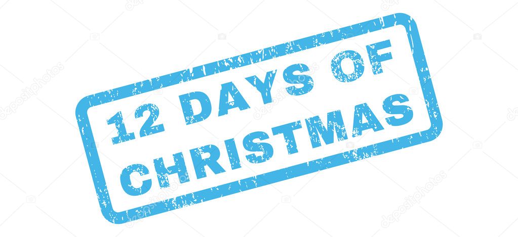 12 Days Of Christmas Text Rubber Stamp Stock Vector Image by ...