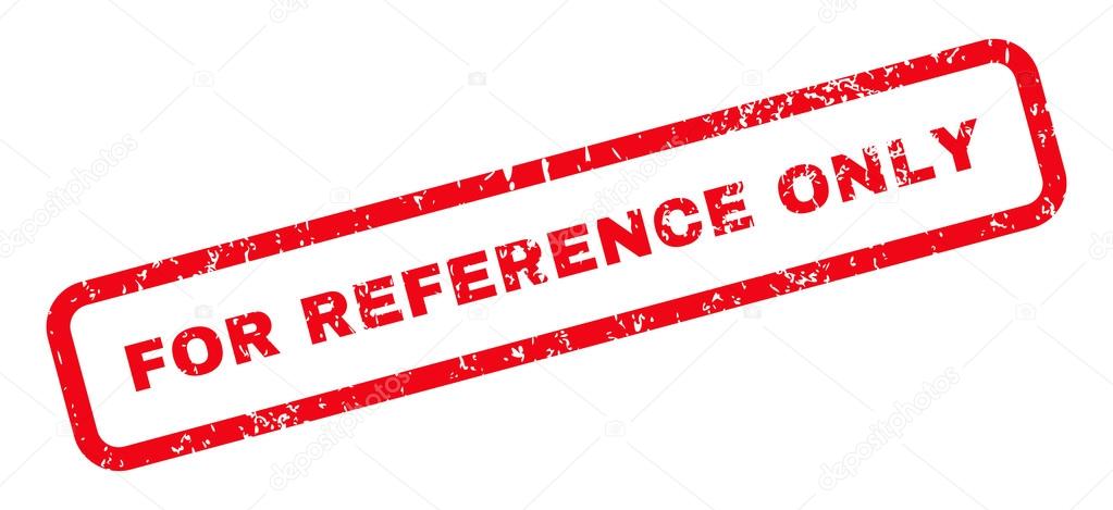 For Reference Only Text Rubber Stamp Stock Vector Image by ...