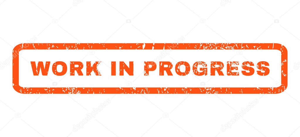 Work In Progress-Stempel — Stockvektor © anastasyastocks.gmail.com ...