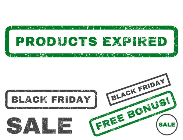 Products expired sign or stamp — Stock Vector © roxanabalint #120982596