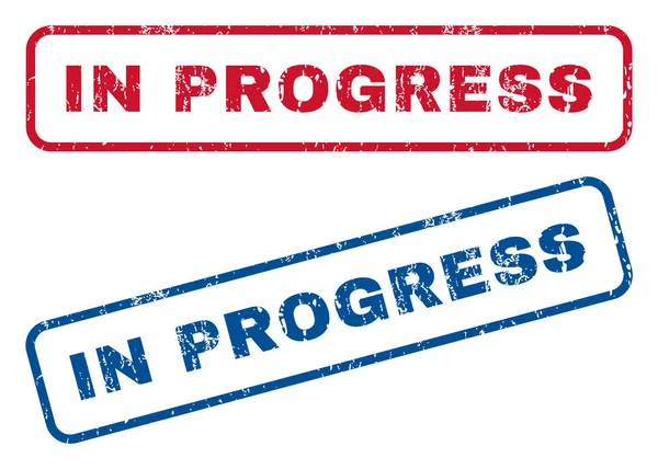 Work In Progress Rubber Stamps Stock Vector Image by ©anastasyastocks ...