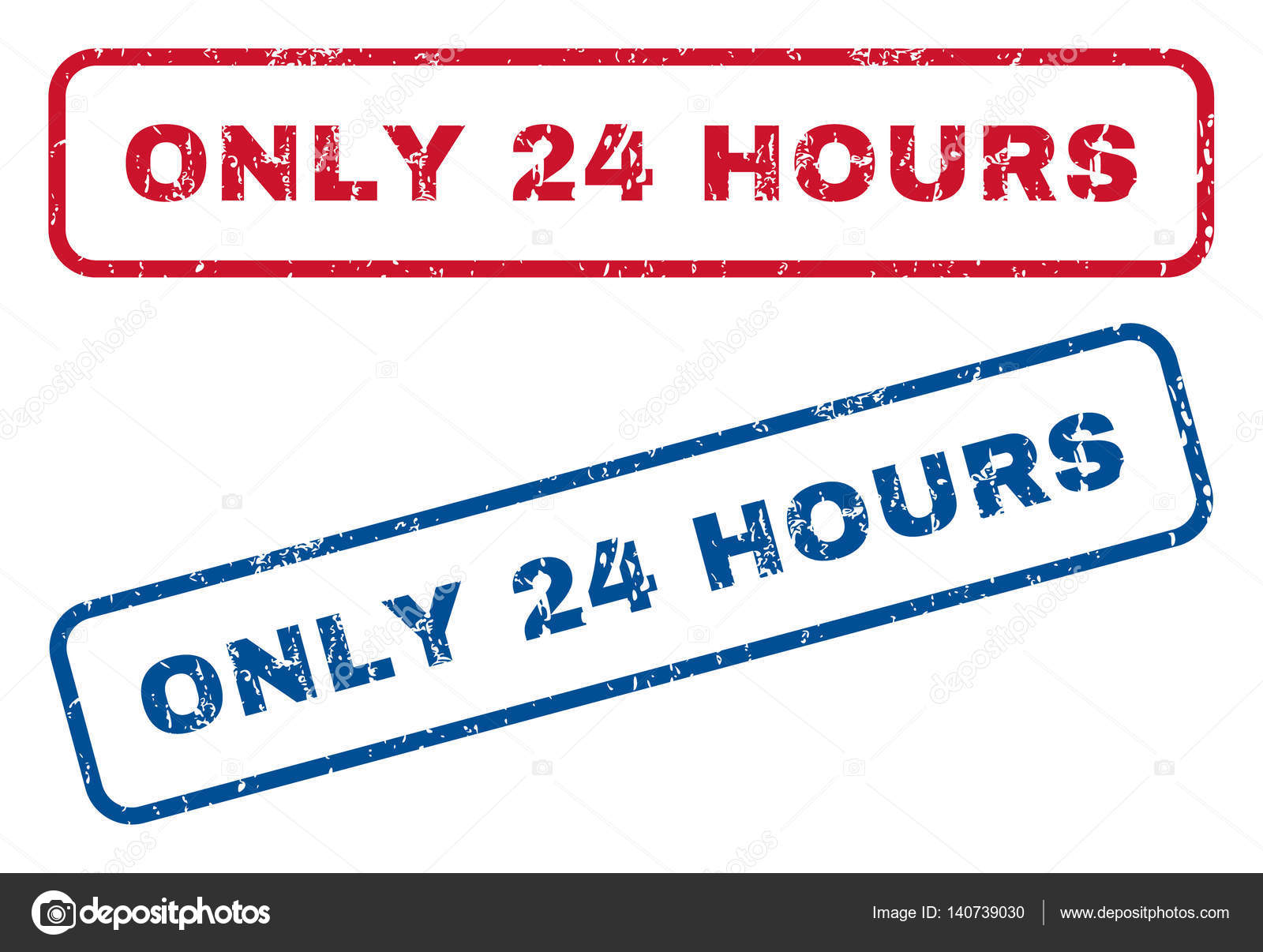 Only 24 Hours Rubber Stamps Stock Vector by ©anastasyastocks.gmail.com ...