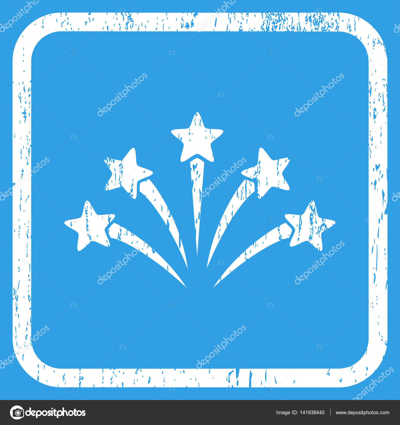 Fireworks Burst Icon Rubber Watermark Stock Vector Image by ...
