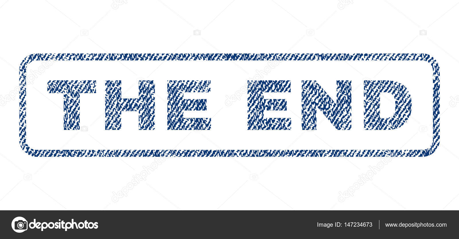 The End Textile Stamp Stock Vector Image by ©anastasyastocks.gmail.com ...