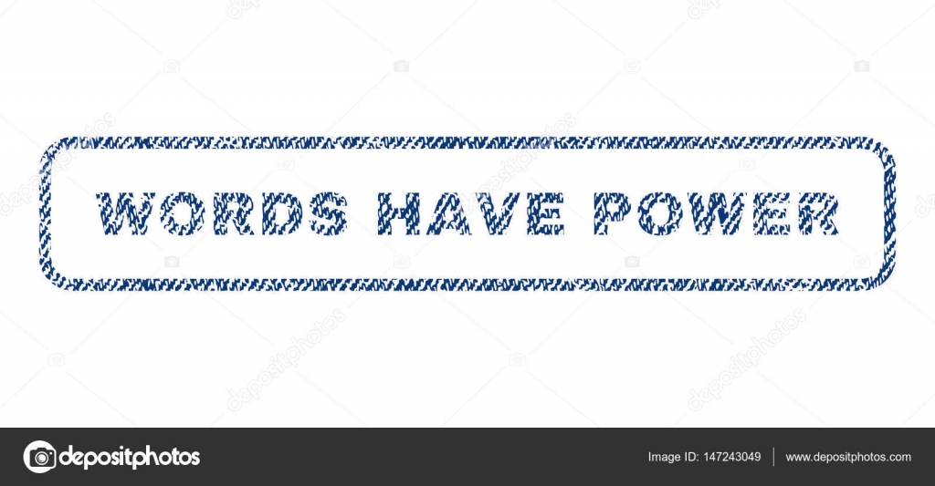 Words Have Power Textile Stamp Stock Vector Image by ©anastasyastocks ...