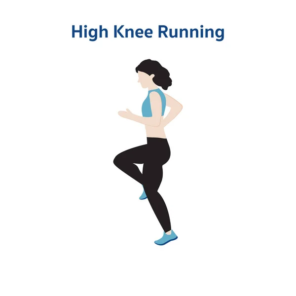 42 High knee exercise Vector Images | Depositphotos