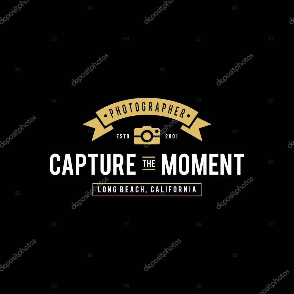 Photography Badges and Labels in Vintage Style Stock Vector by ...