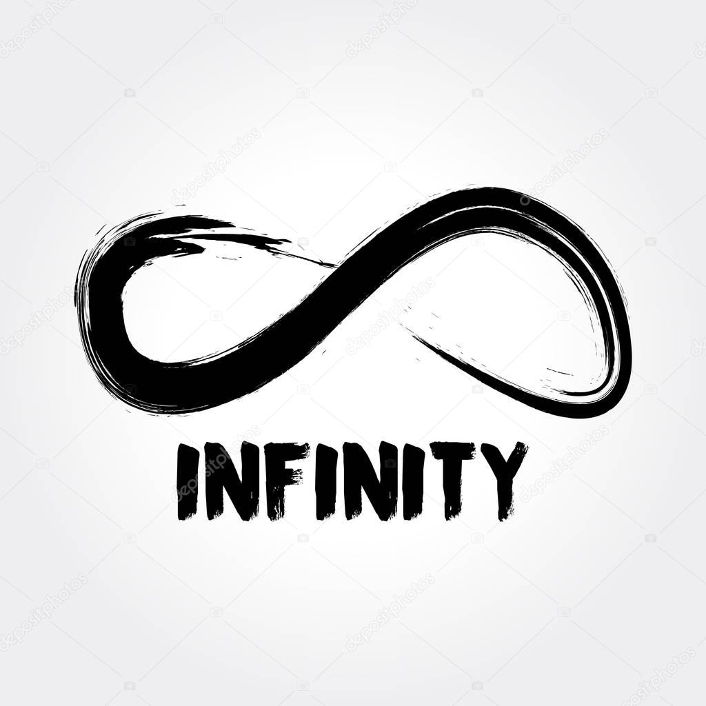 Símbolo infinito. Concepto de logotipo dibujado a mano 2023 Símbolo infinito. Concepto de logotipo dibujado a mano 2023