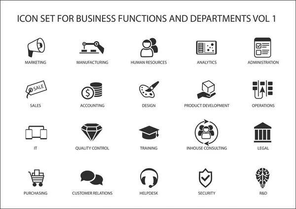 It department icons Vector Art Stock Images | Depositphotos