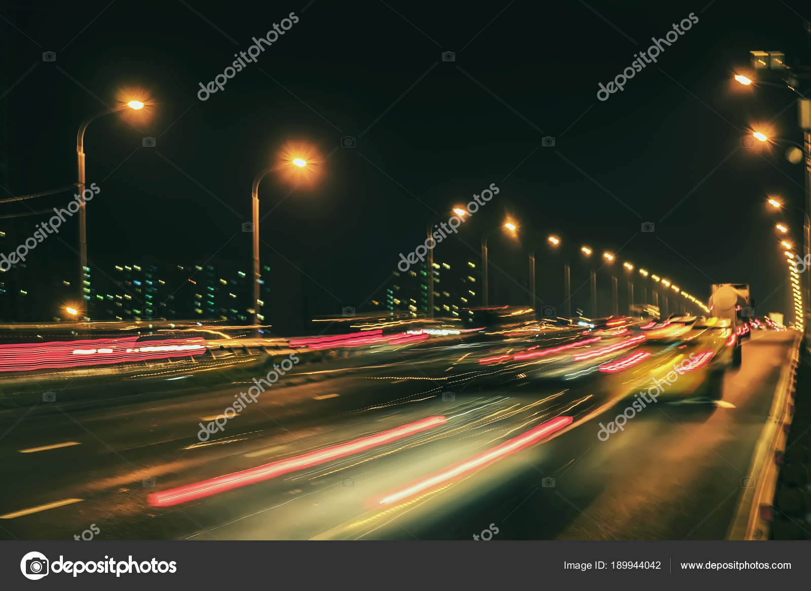 Blurred Street Lights