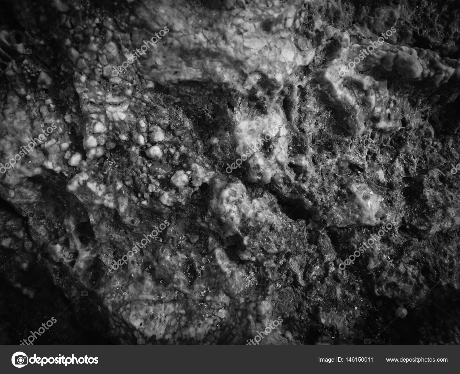 Natural black rock stone surface granite abstract backdrop textured ...
