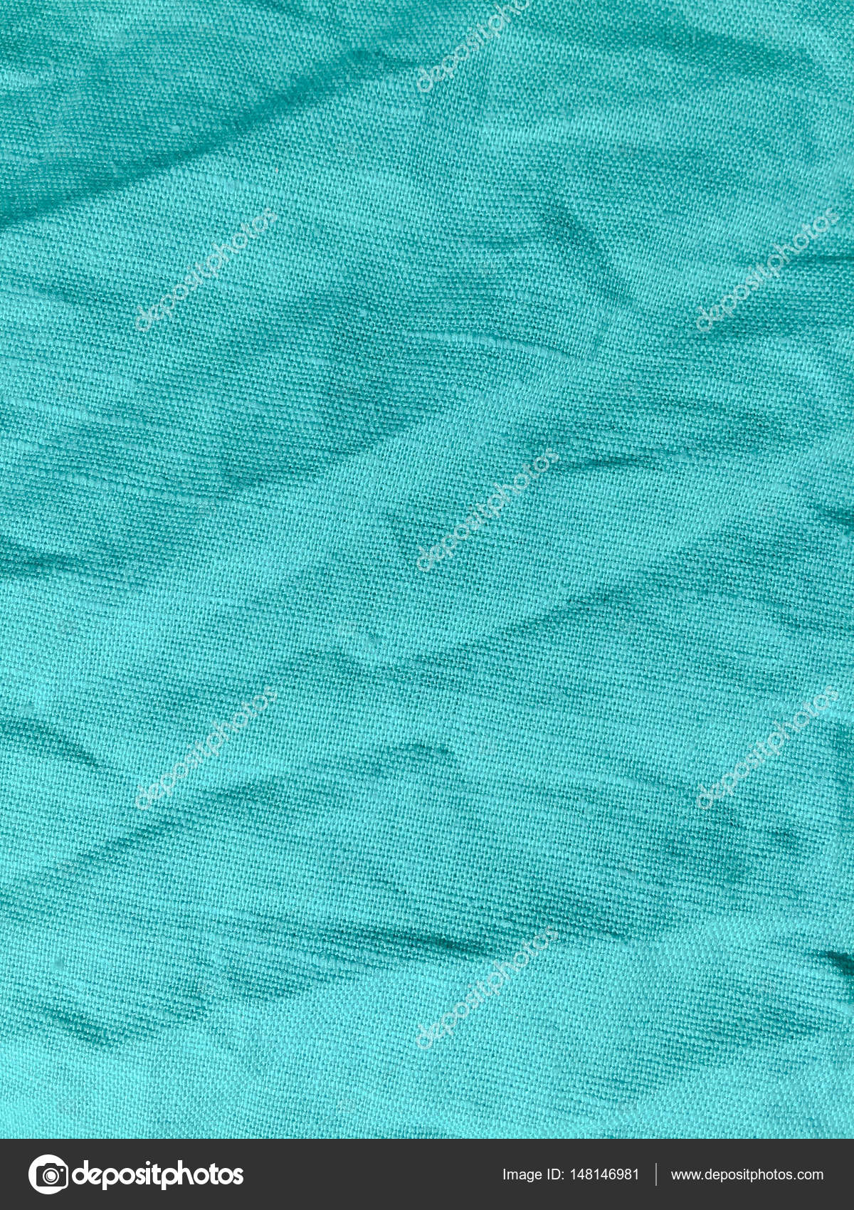 Light Turquoise Natural Linen Surface Texture Background — Stock Photo ...
