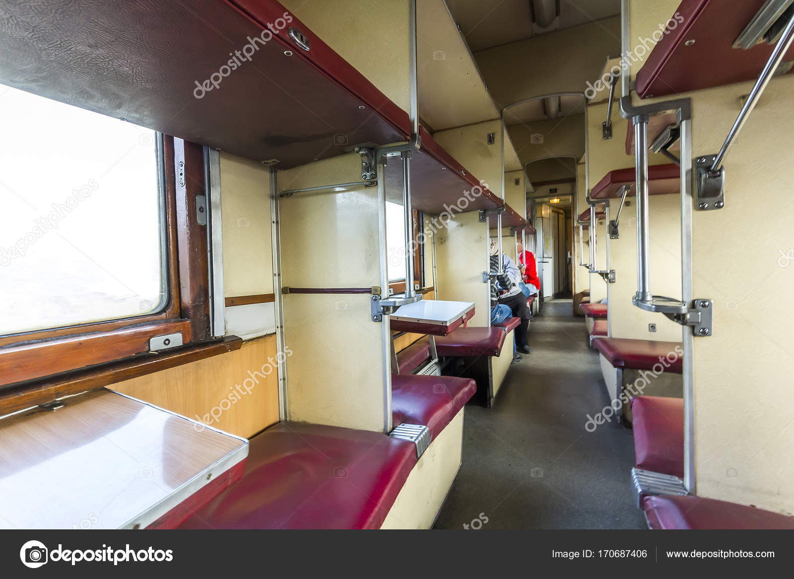 Inside Old Train Sleeping Car