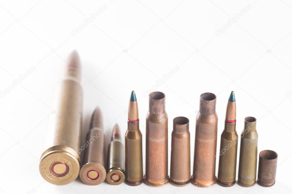 Bullets and cartridges of different
