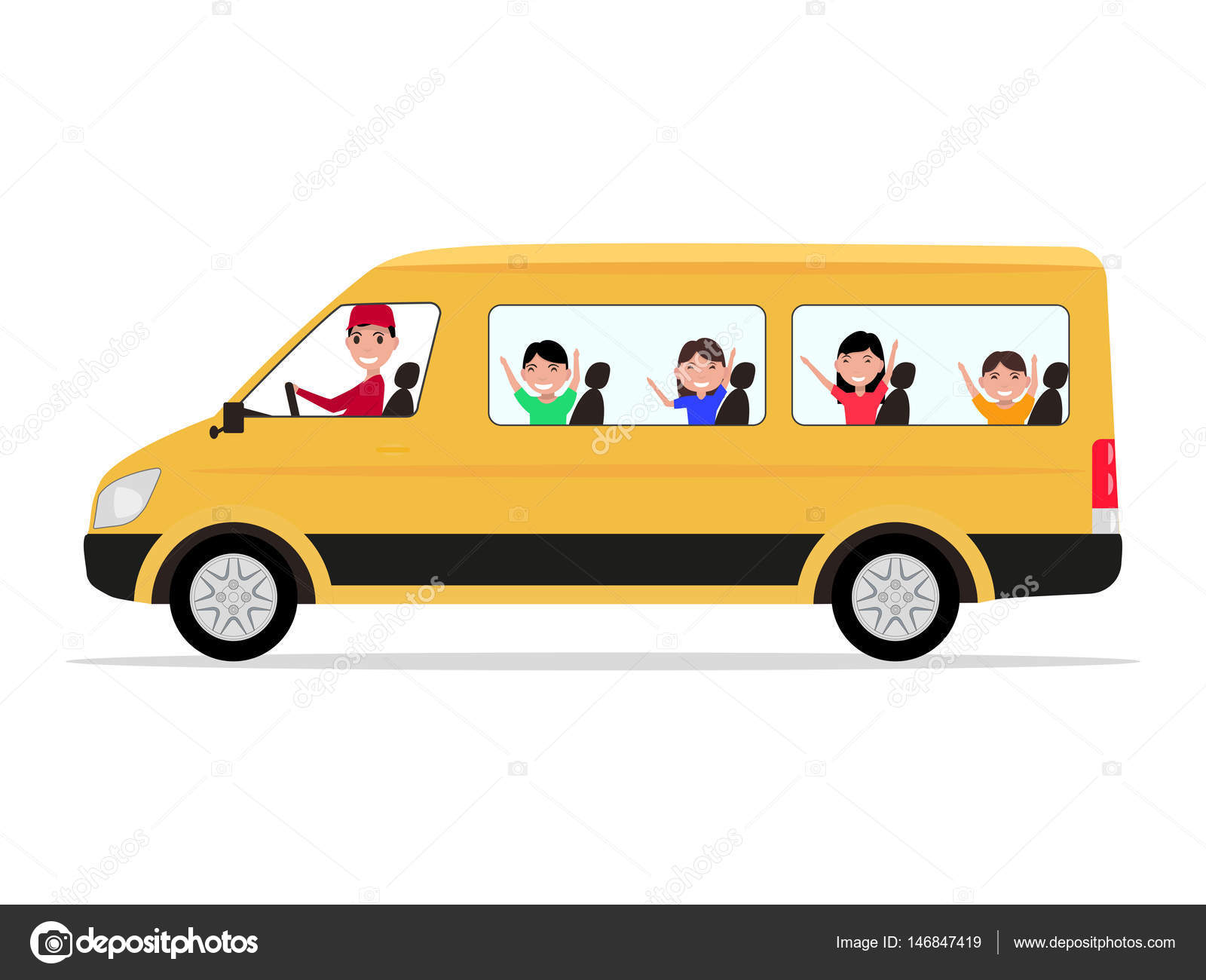 Clipart De Van De Passageiros Branco ícone De Sinal De Minivan De