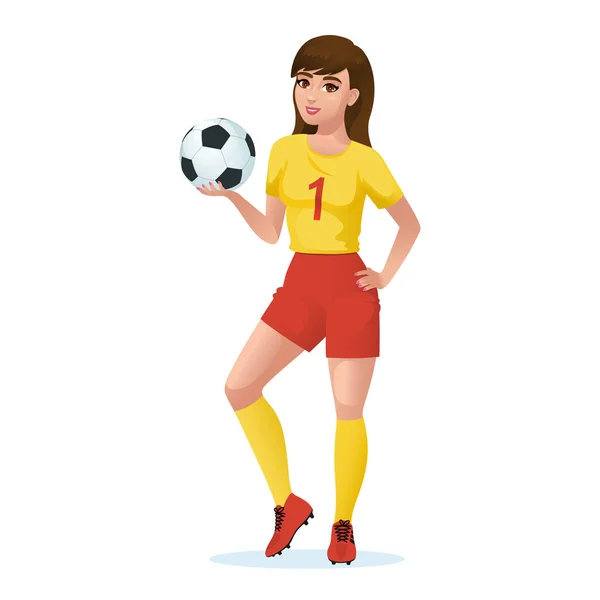 Female Soccer Players Clipart