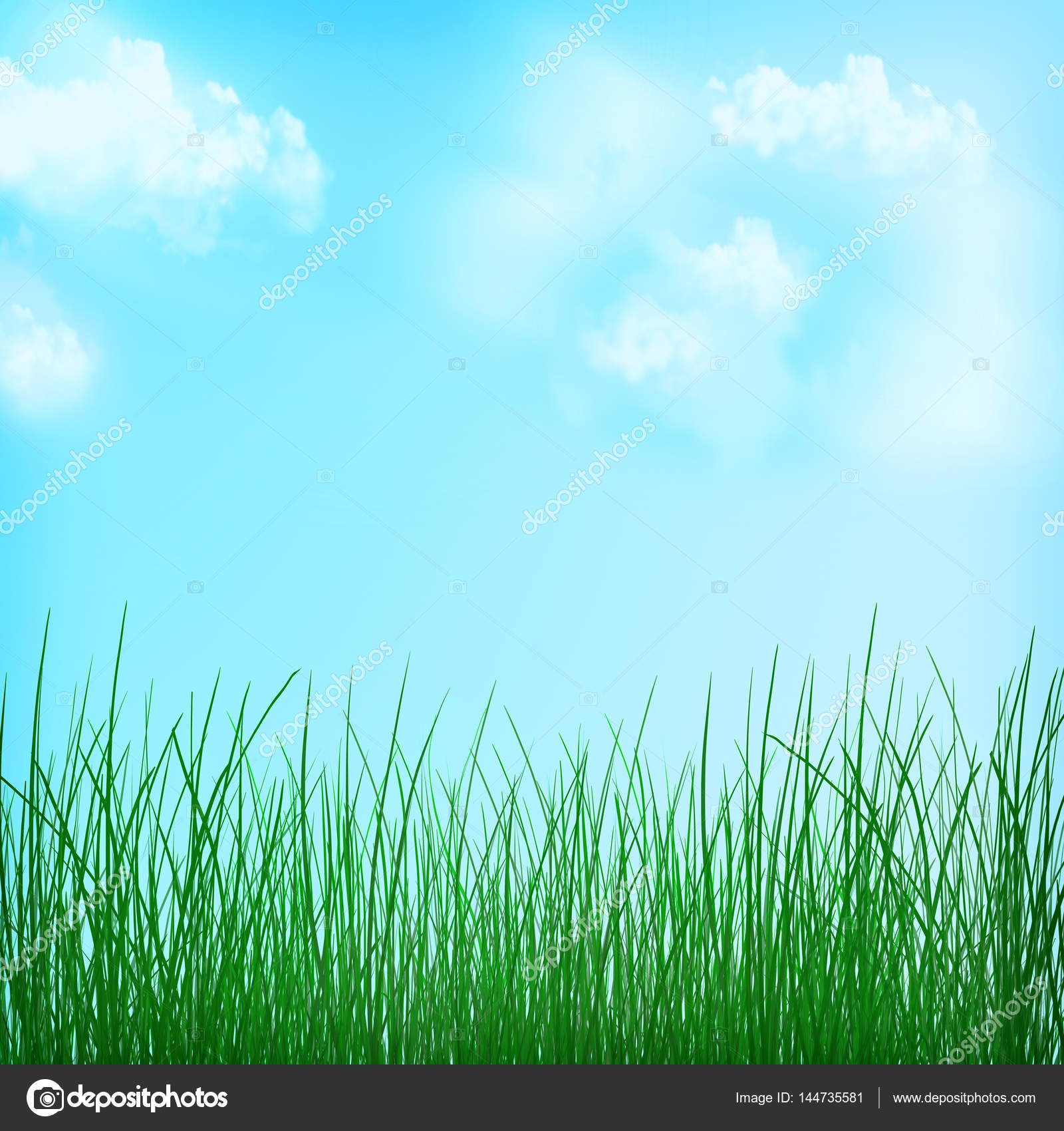 Nature spring background. Grass background. Summer. Idyll. Stock Photo ...