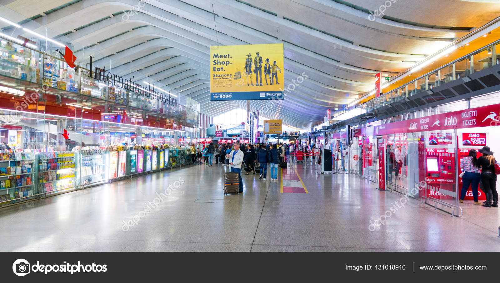 Main Train Station In Rome