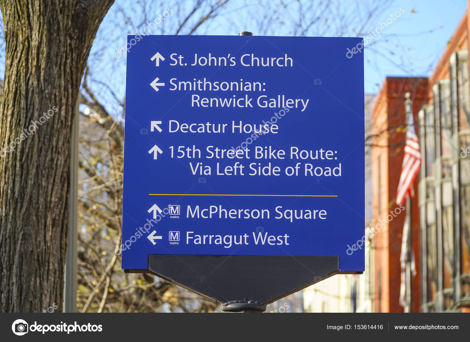 Direction signs in Washington DC - WASHINGTON DC - COLUMBIA - APRIL 7 ...