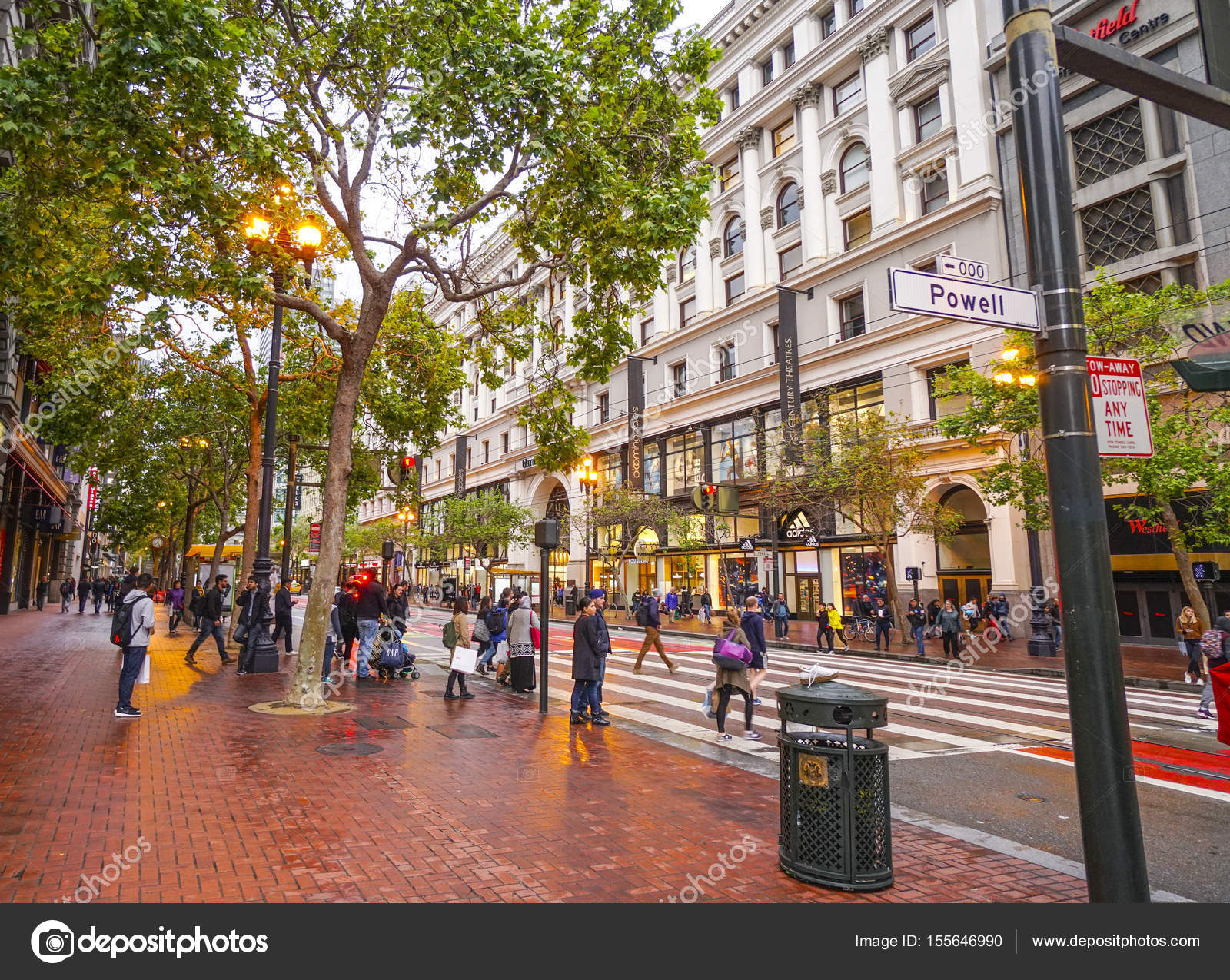 Powell and Market Street in San Francisco - SAN FRANCISCO - CALIFORNIA ...