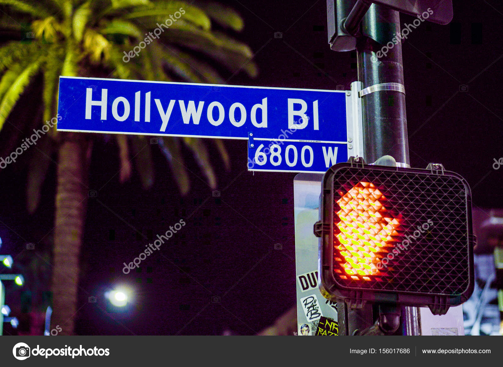 Hollywood Boulevard Night