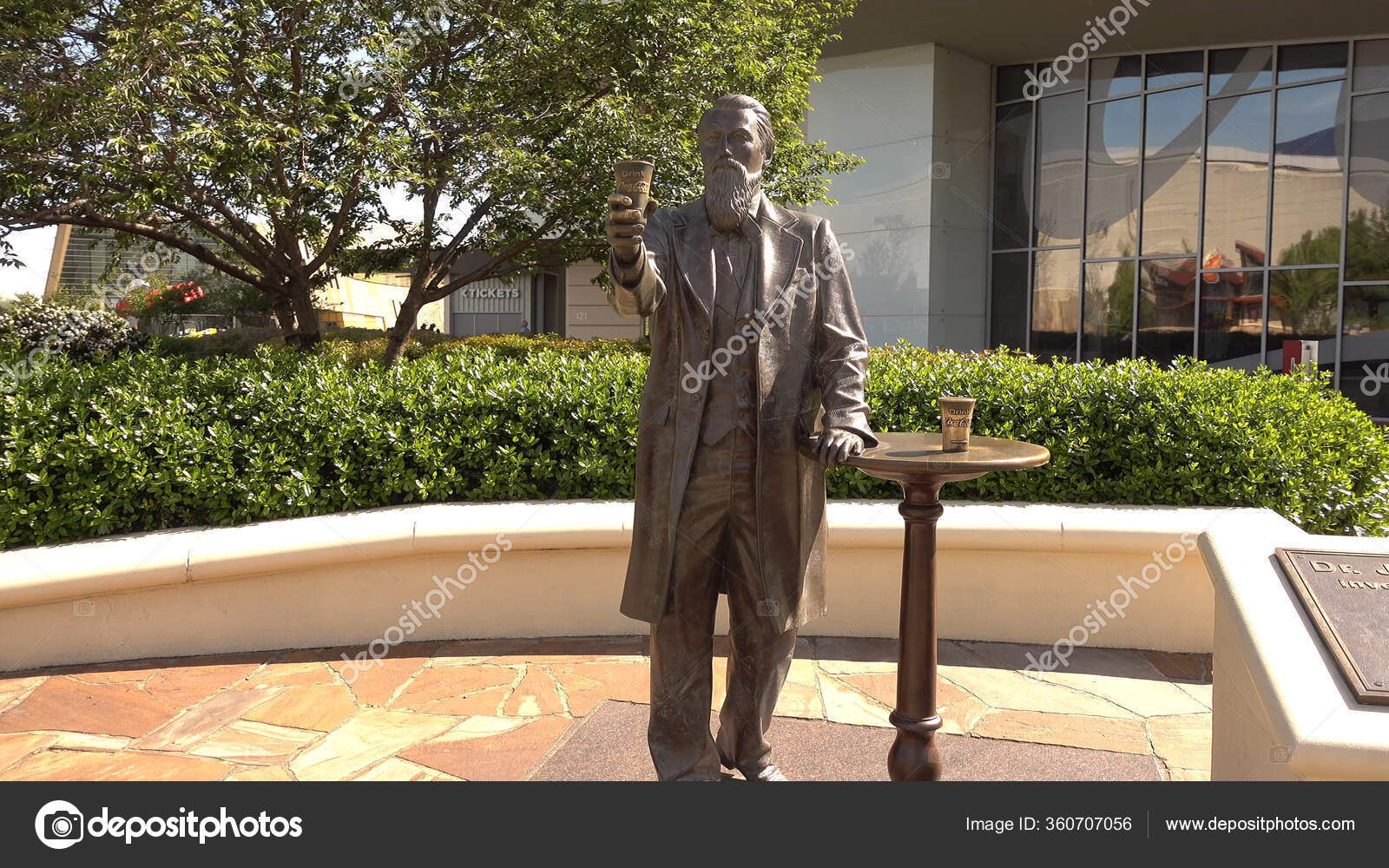 John S Pemberton statue - founder of Coca Cola at Coca-Cola World ... John S Pemberton statue - founder of Coca Cola at Coca-Cola World ...