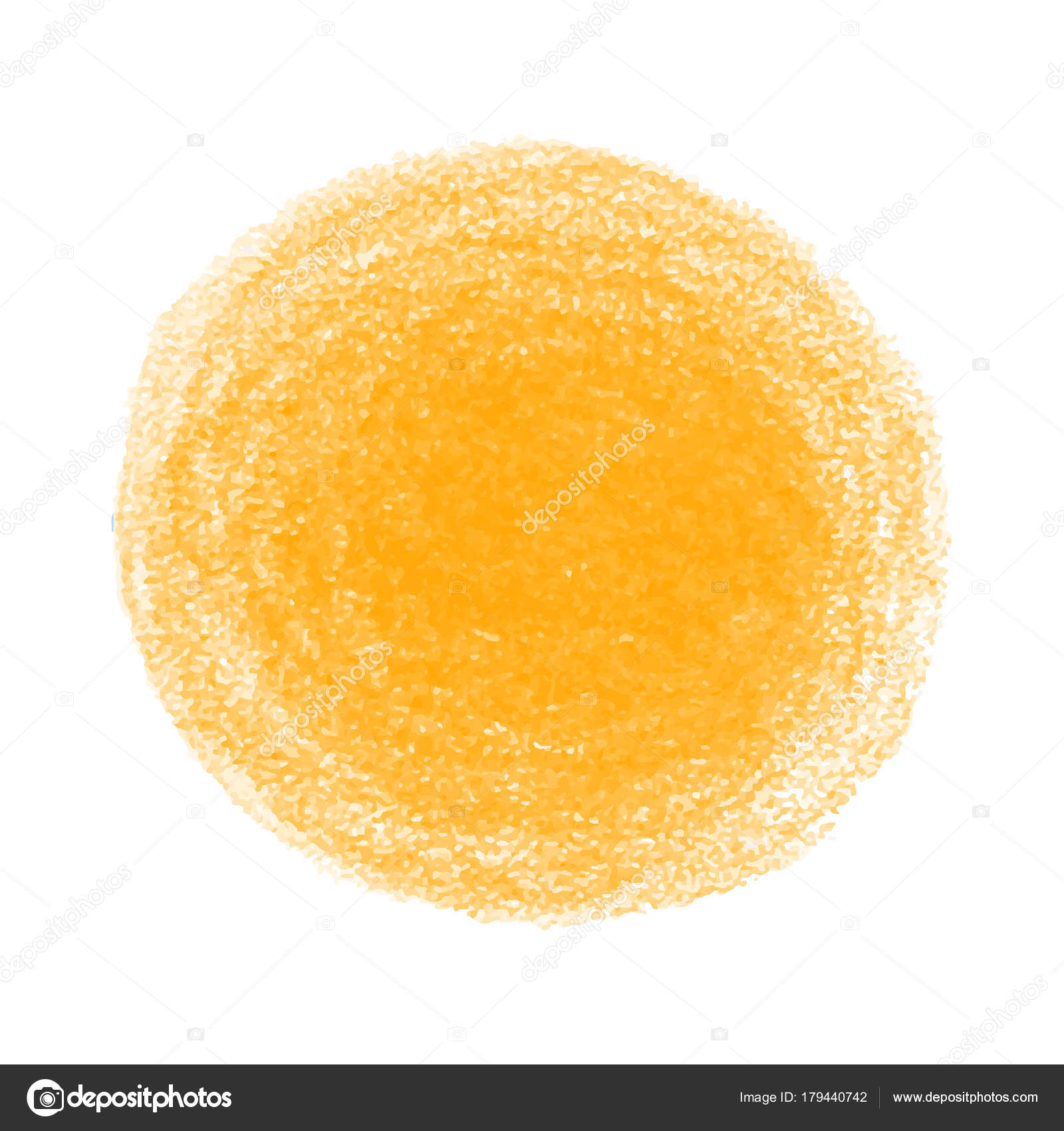 Orange crayon scribble texture stain isolated on white background Stock ...