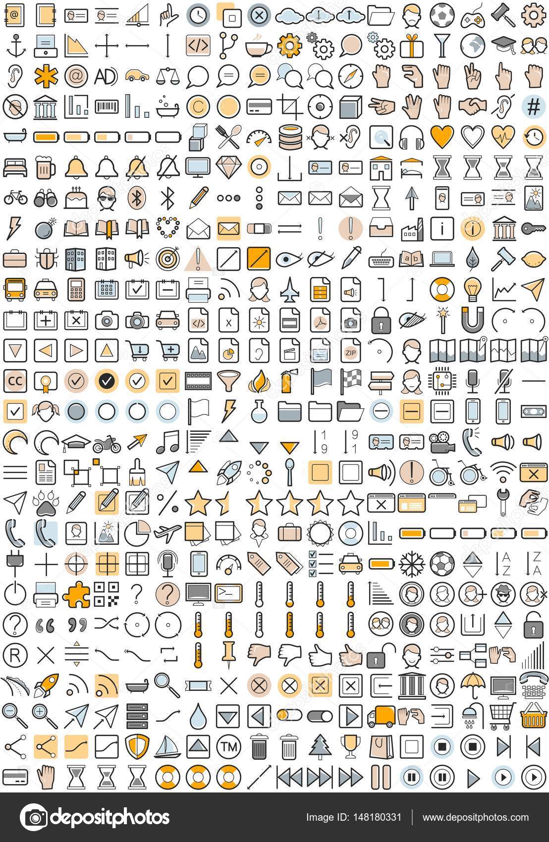 486 Web Application Icons Stock Vector Image by ©biuro.landart.ws ...