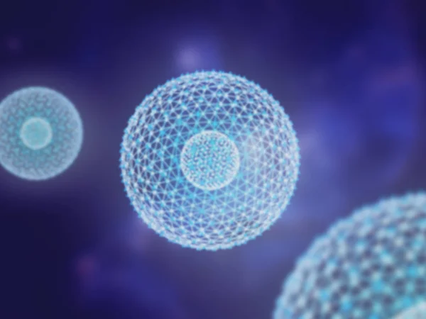 Nucleus of Atom Nuclear explode ray radiation light science abstract ...