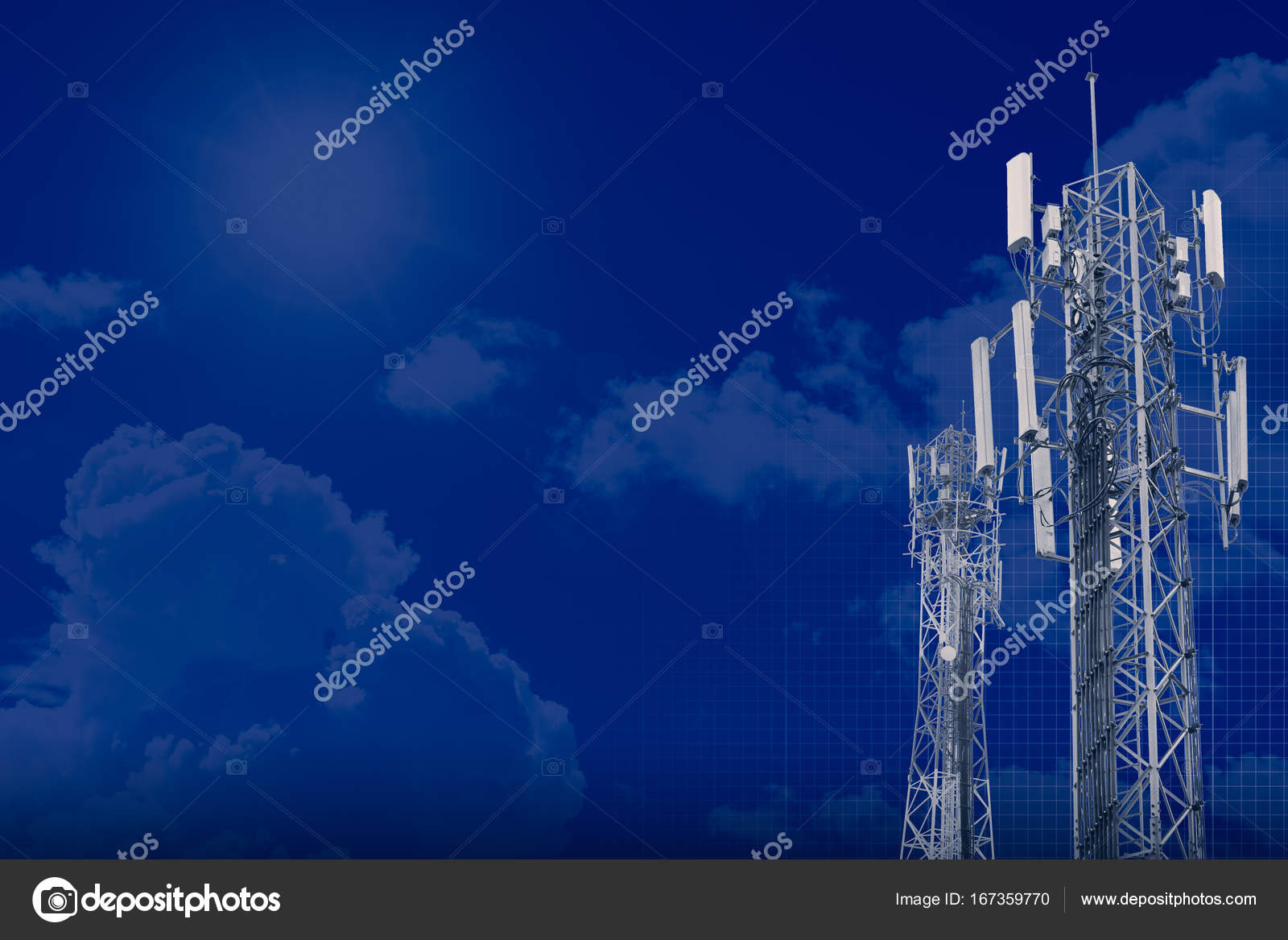 Communication tower and information technology concept design for stage ...