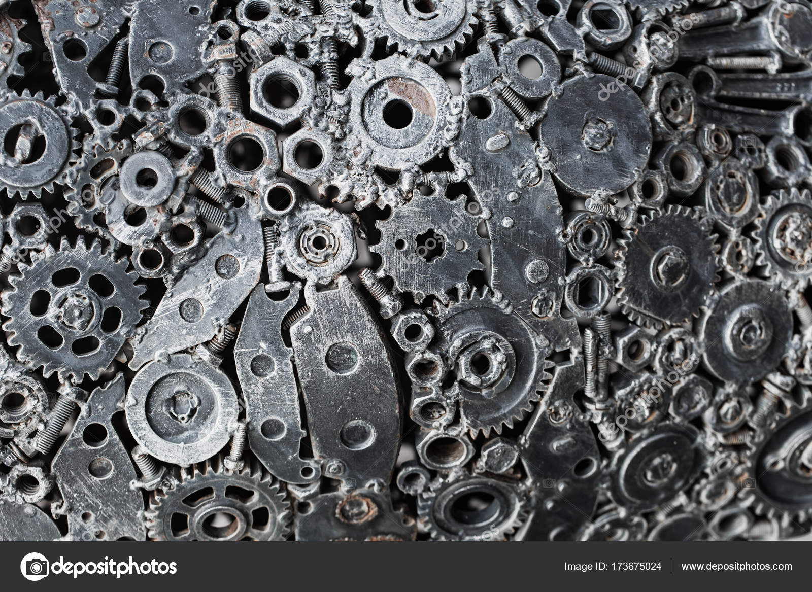 Steel metal gear engineering background — Stock Photo © coffeekai ...