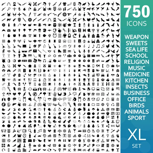 Big icons set Vector Art Stock Images | Depositphotos