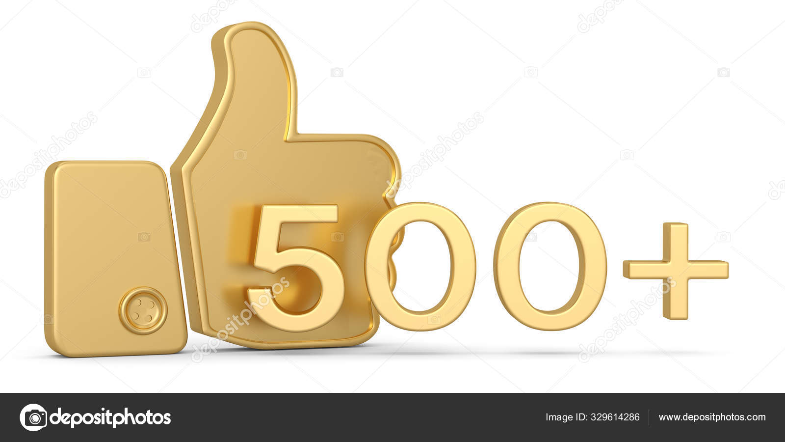 Golden like gesture Isolated on white background. 3d illustrati — Stock ...