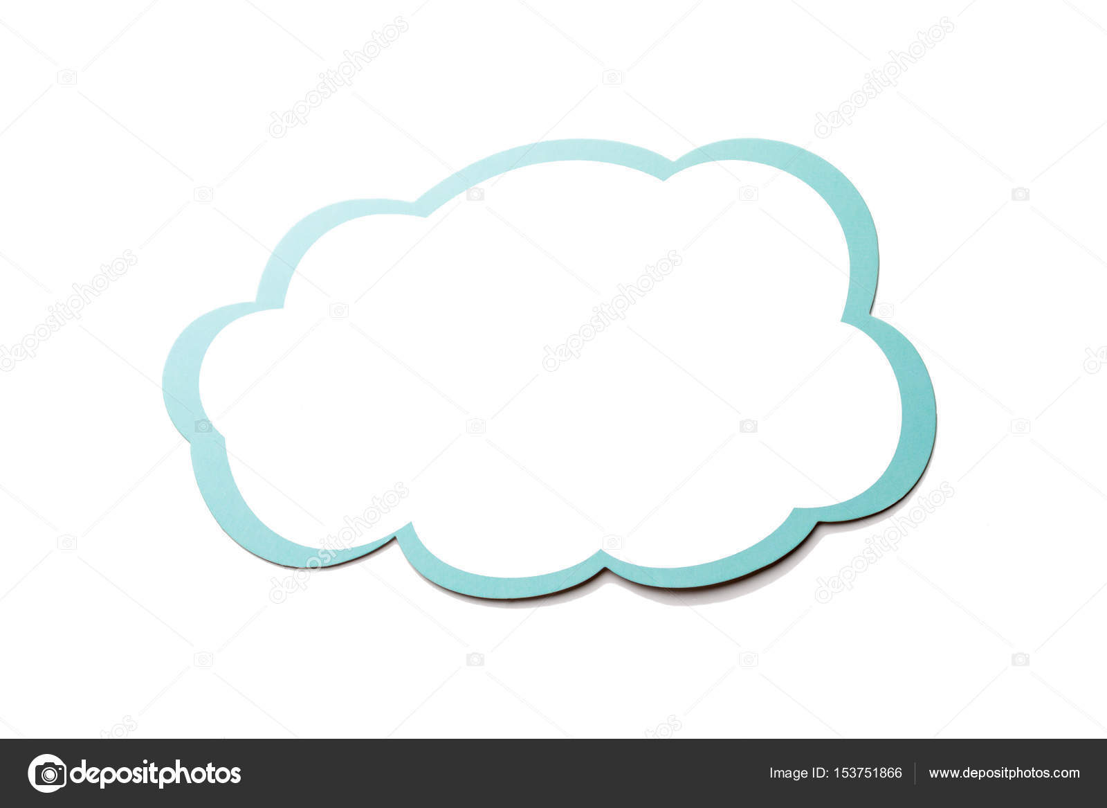 Colored Speech Bubble Cloud