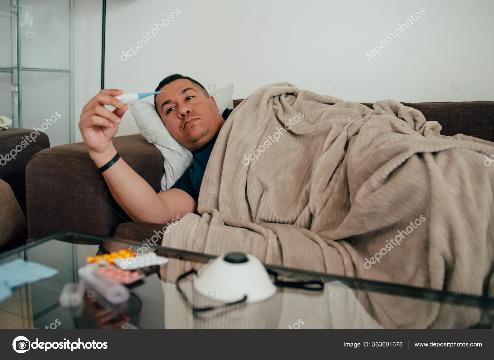 Sick Person With Fever