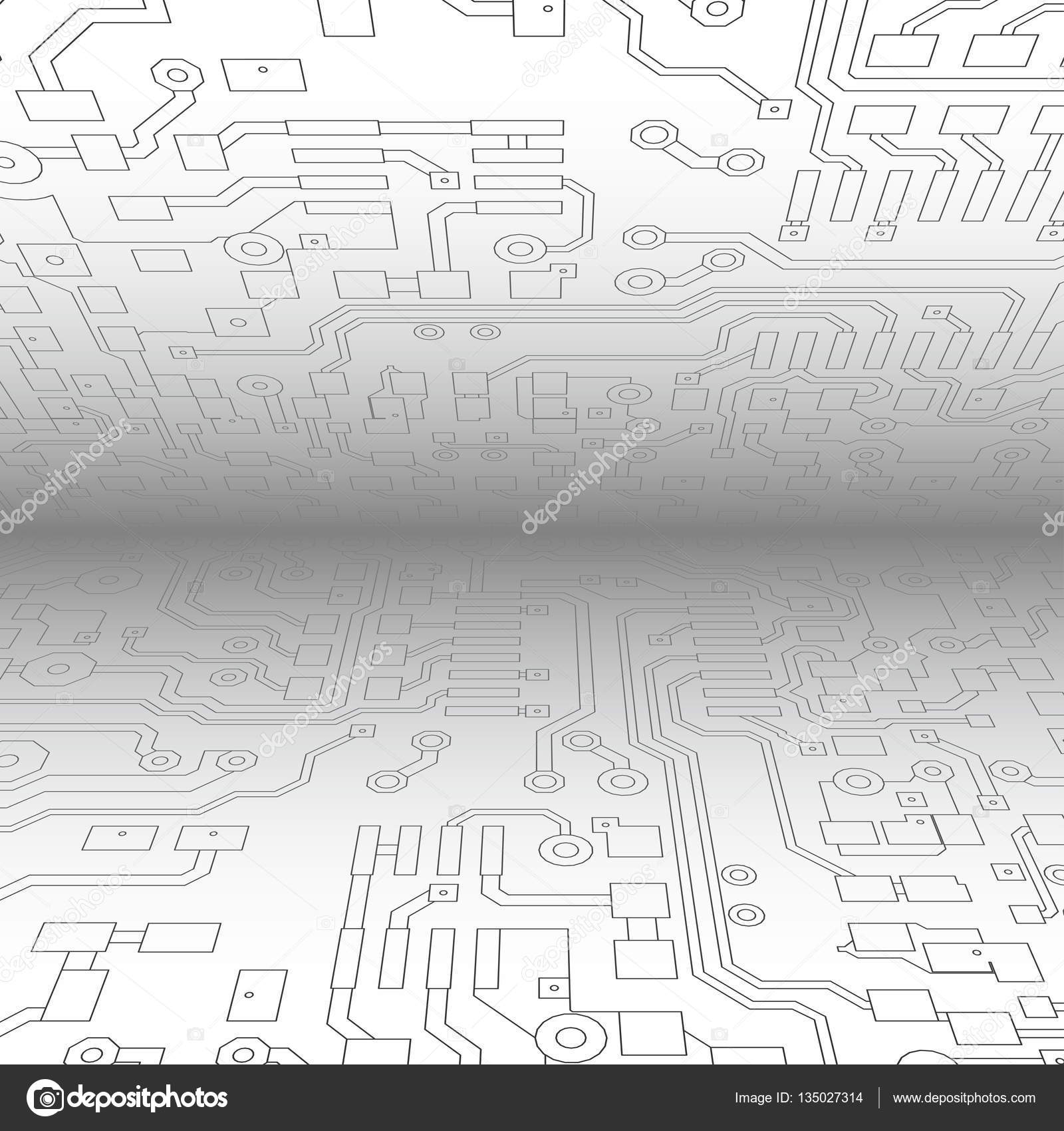 Abstract technological background with a circuit board texture. Hi tech ...