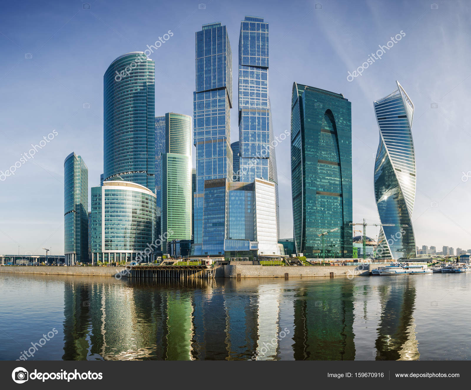 Morning panoramic view of Moscow-City - International Business Center ...
