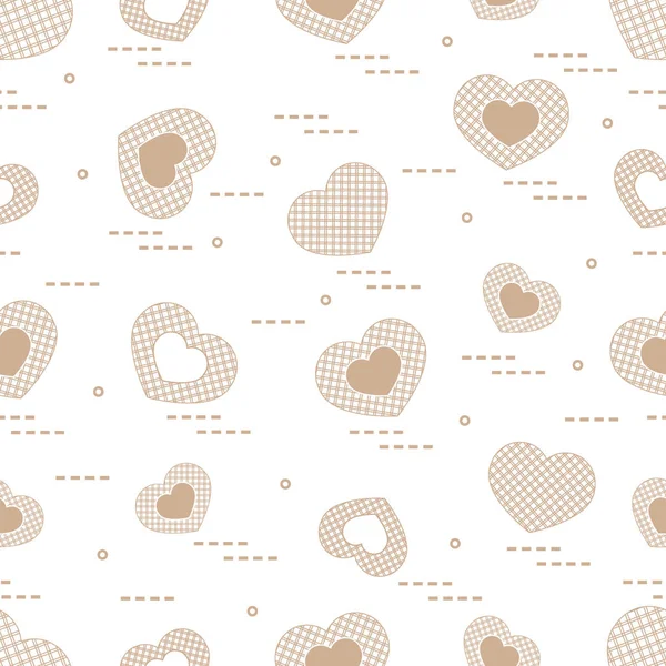Free hearts pattern imágenes de stock de arte vectorial | Depositphotos