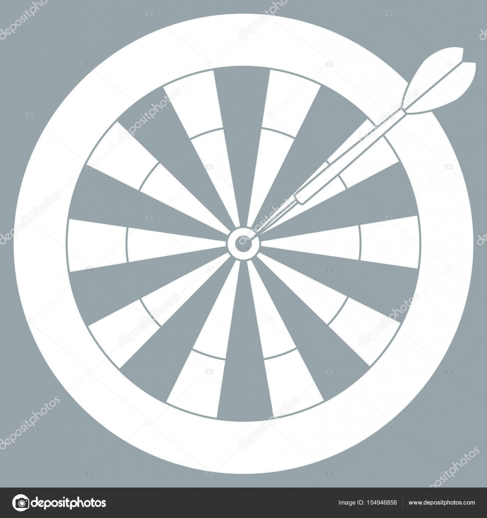 Cute vector illustration of target and arrow for the darts. Spor Stock ...