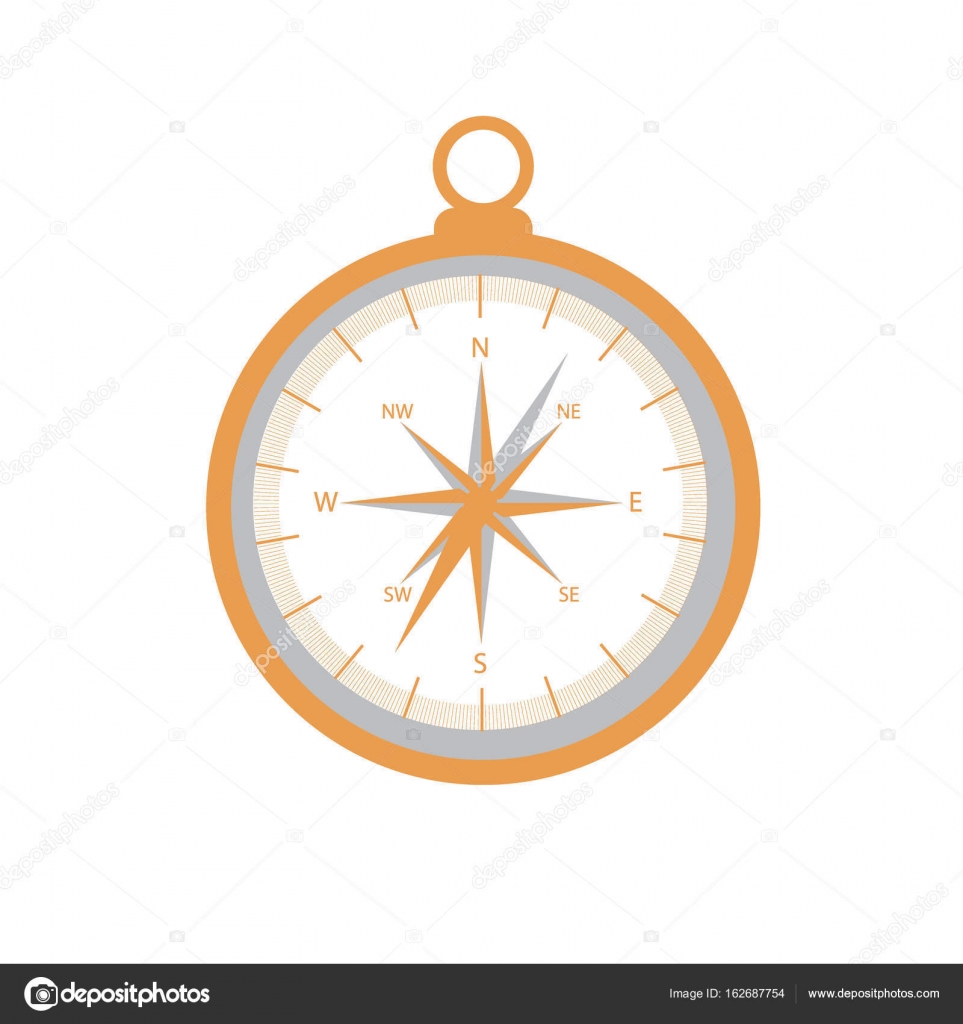Stylized icon of a colored compass Stock Vector by ©aquamarine.painter ...