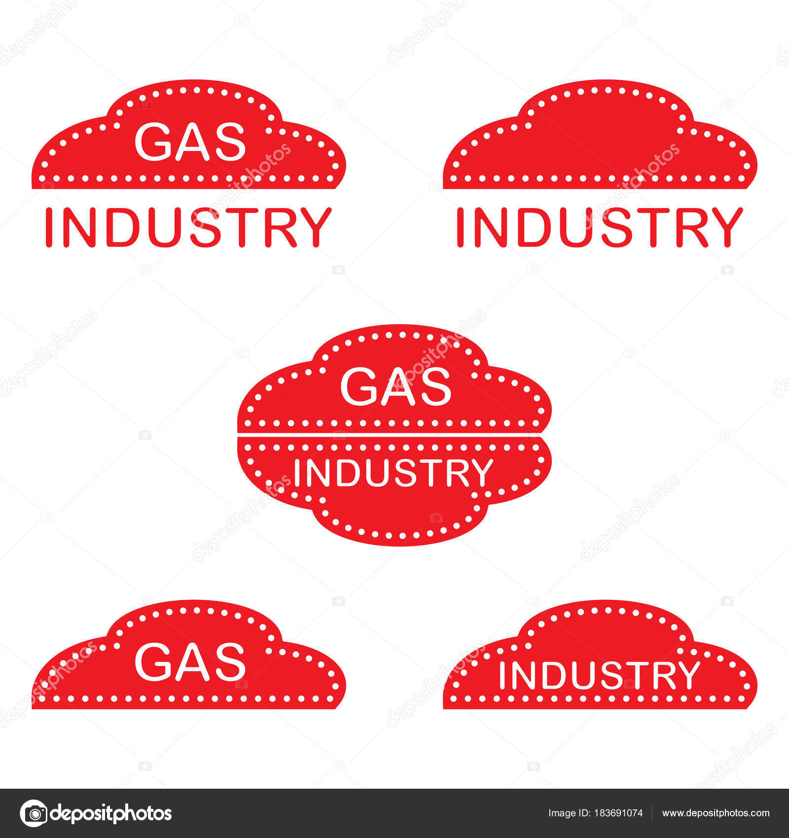 Label, stickers, logos of the gas industry. Stock Vector by ©aquamarine ...