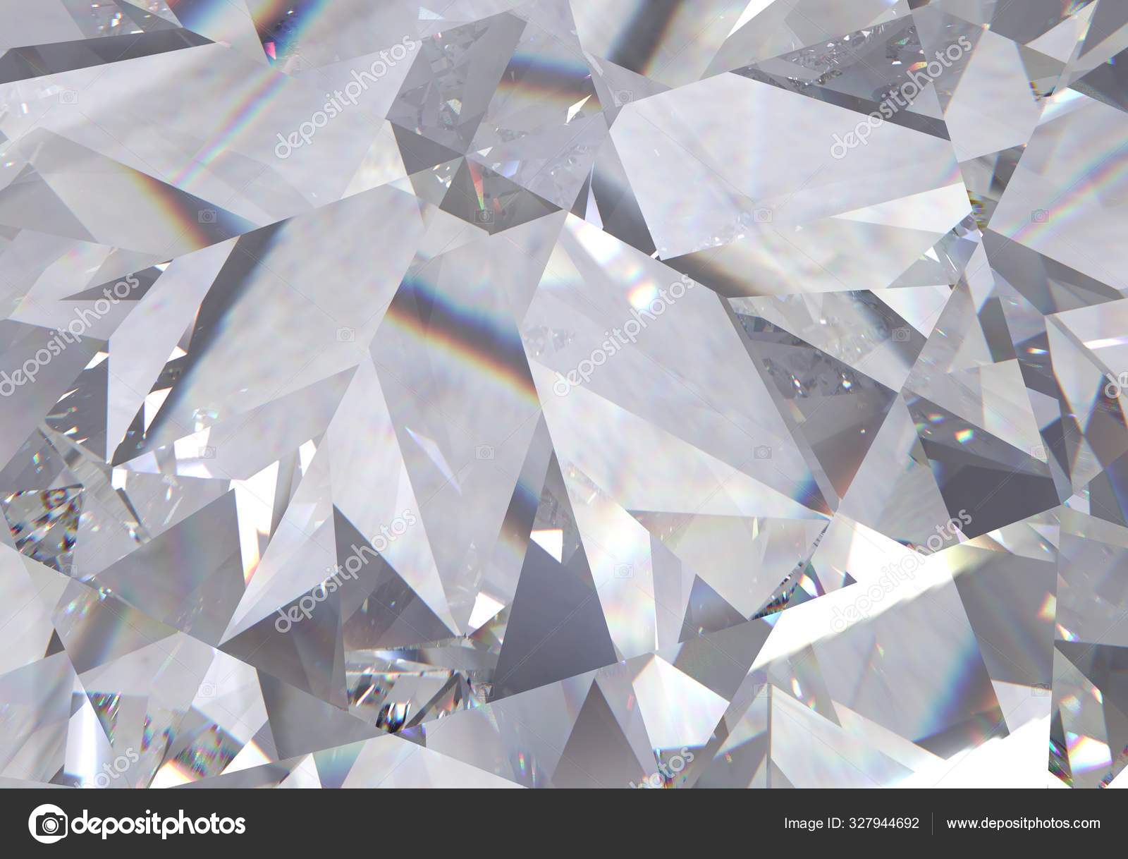 Layered triangular macro diamond shapes with a small diamond over them ...