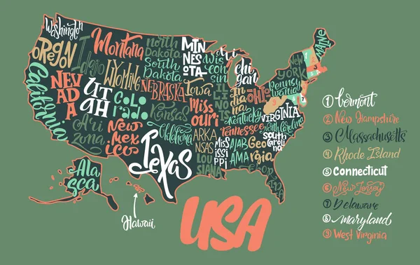 Handdrawn USA map — Stock Vector © Favetelinguis199 #112157332
