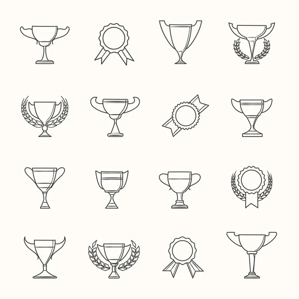 Trophy and award simple black icons Stock Vector by ©vectortatu 144827095