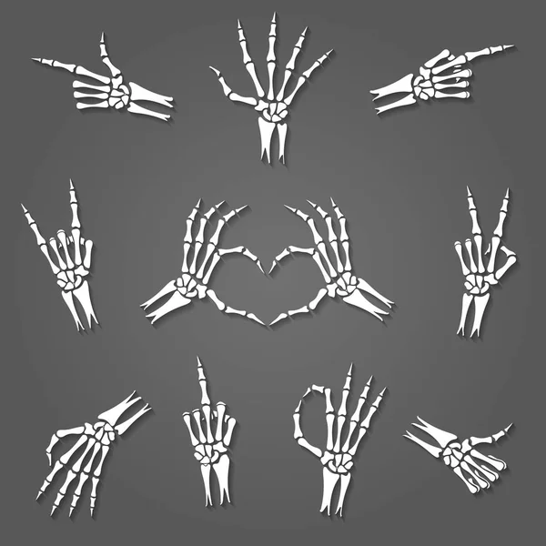 46 Skeleton hand gestures Vector Images - Free & Royalty-free Skeleton ...