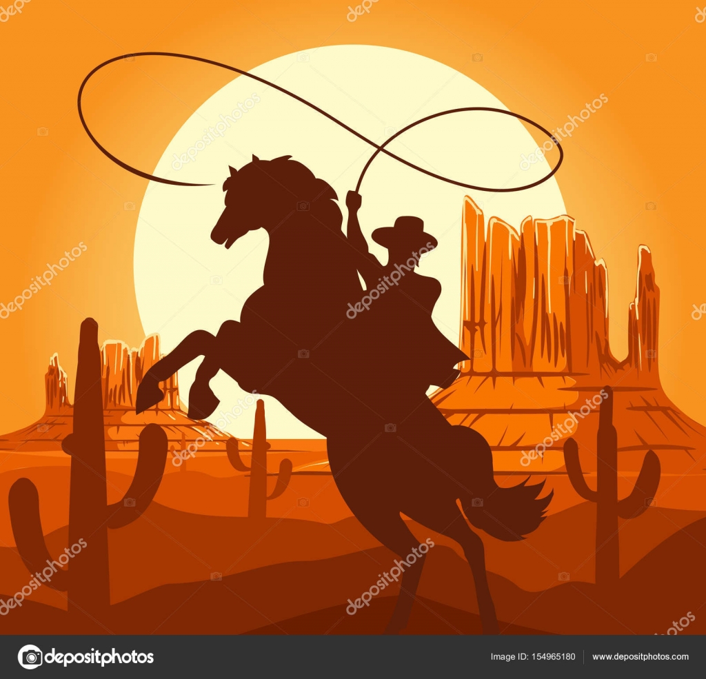 Mexican Cowboy Silhouette