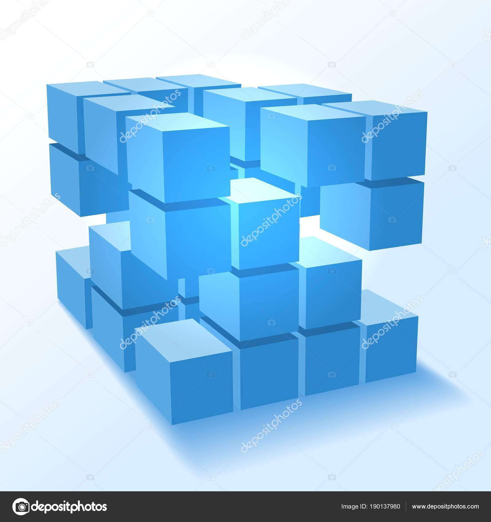 Stacked block cubes Stock Vector Image by ©vectortatu #190137980