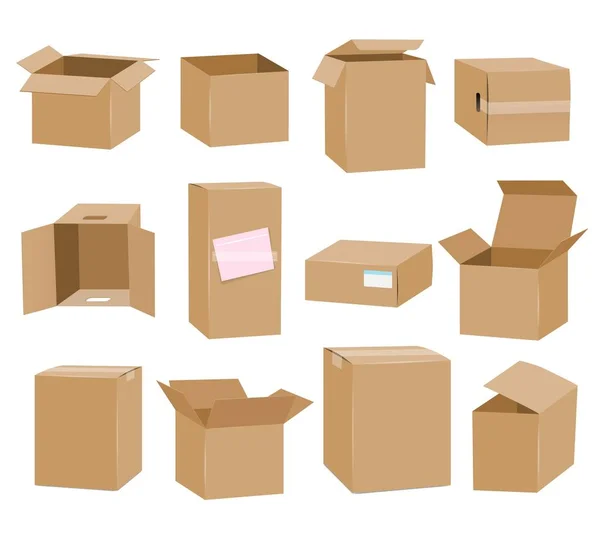Cardboard boxes. — Stock Vector © timurock #4554476 Cardboard boxes. — Stock Vector © timurock #4554476